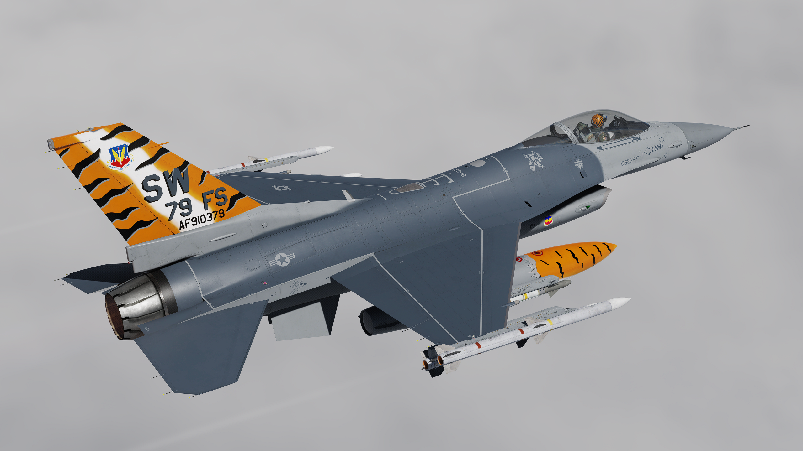 79th Tigers Flagship 91-0379 - 2005 Tiger Meet - F-16C - ED 79th Tigers Flagship 91-0379 - 2005 Tiger Meet - F-16C - ED